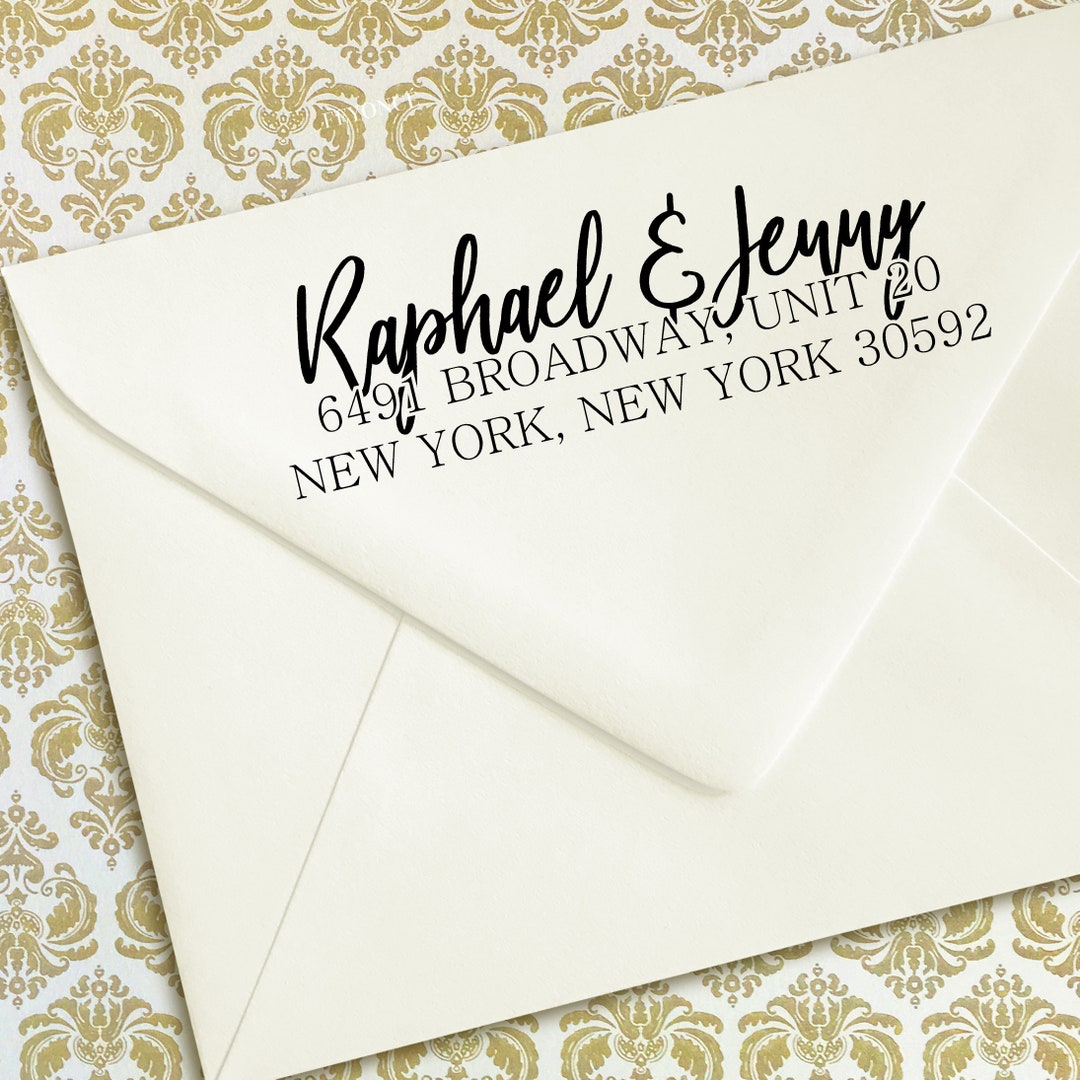 Hand-lettered Script Address Stamp Self-inking Return Address - Etsy