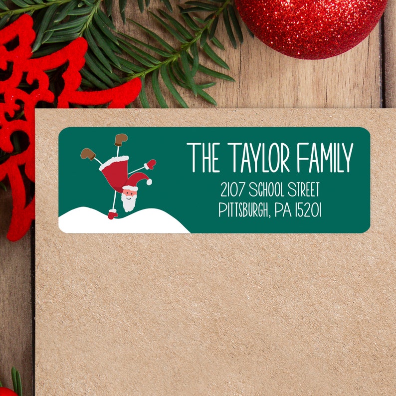 Custom Holiday Address Labels | Personalized Return Address Stickers ...