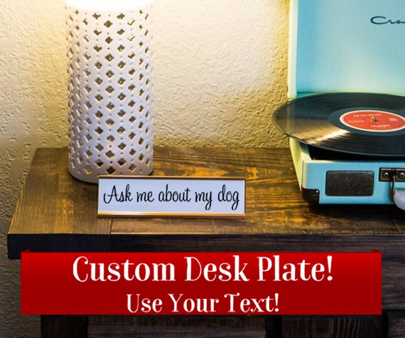 Custom Engraved Deskplates Personalized Name Plate Choose - Etsy