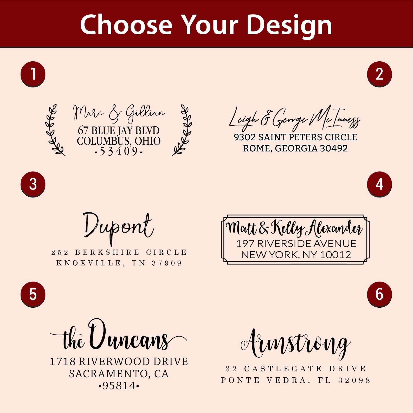 Custom Return Address Stamp, Self-inking Return Address Stamp ...