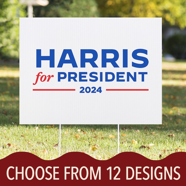 Harris Yard Signs - Etsy