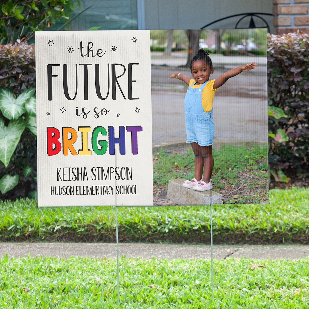 Kindergarten Graduation Yard Sign, Graduation Party Decor, Personalized ...