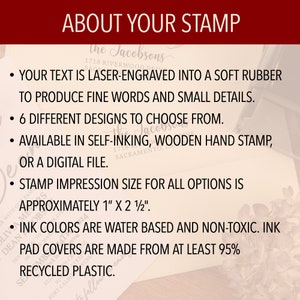 Best Rated Address Stamp | Custom Rubber Address Stamp Self-inking ...