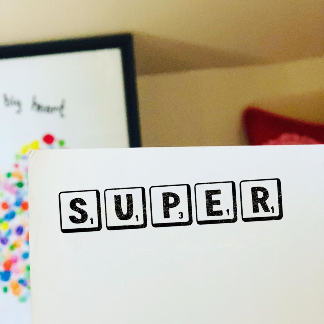 SUPER Tile Teacher Stamp - Etsy