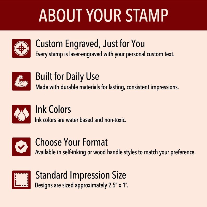 Personalized Return Address Stamp, Custom Wedding Stamp, Stylish Rubber ...
