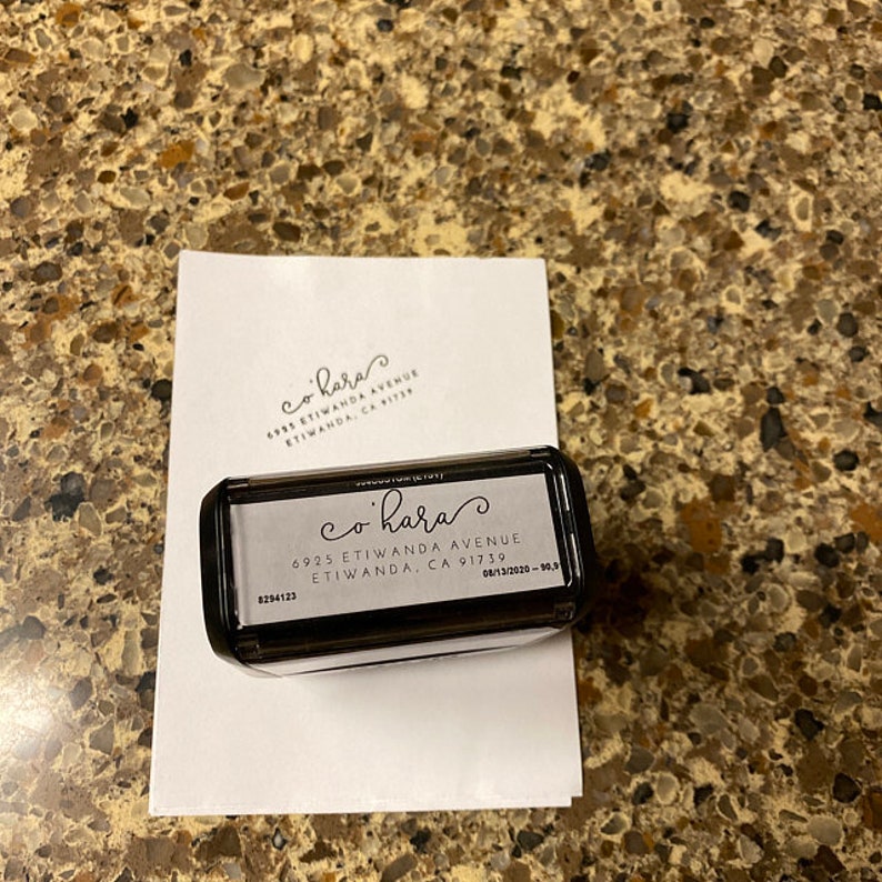 Best Rated Address Stamp Custom Rubber Address Stamp - Etsy