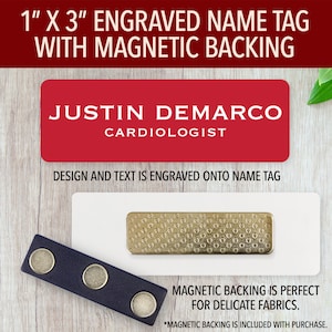 Custom Name Tag, Plastic Engraved Name Badge, Company Name Tags for ...