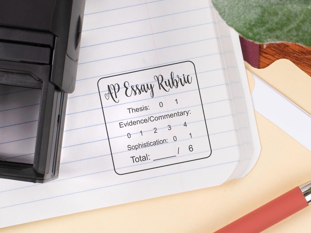AP Essay Rubric Stamp | Self Inking Teacher Grading Stamp | AP Exam ...