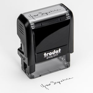 Custom Name Stamp | Self Inking Signature Stamp | Upload Your Signature ...