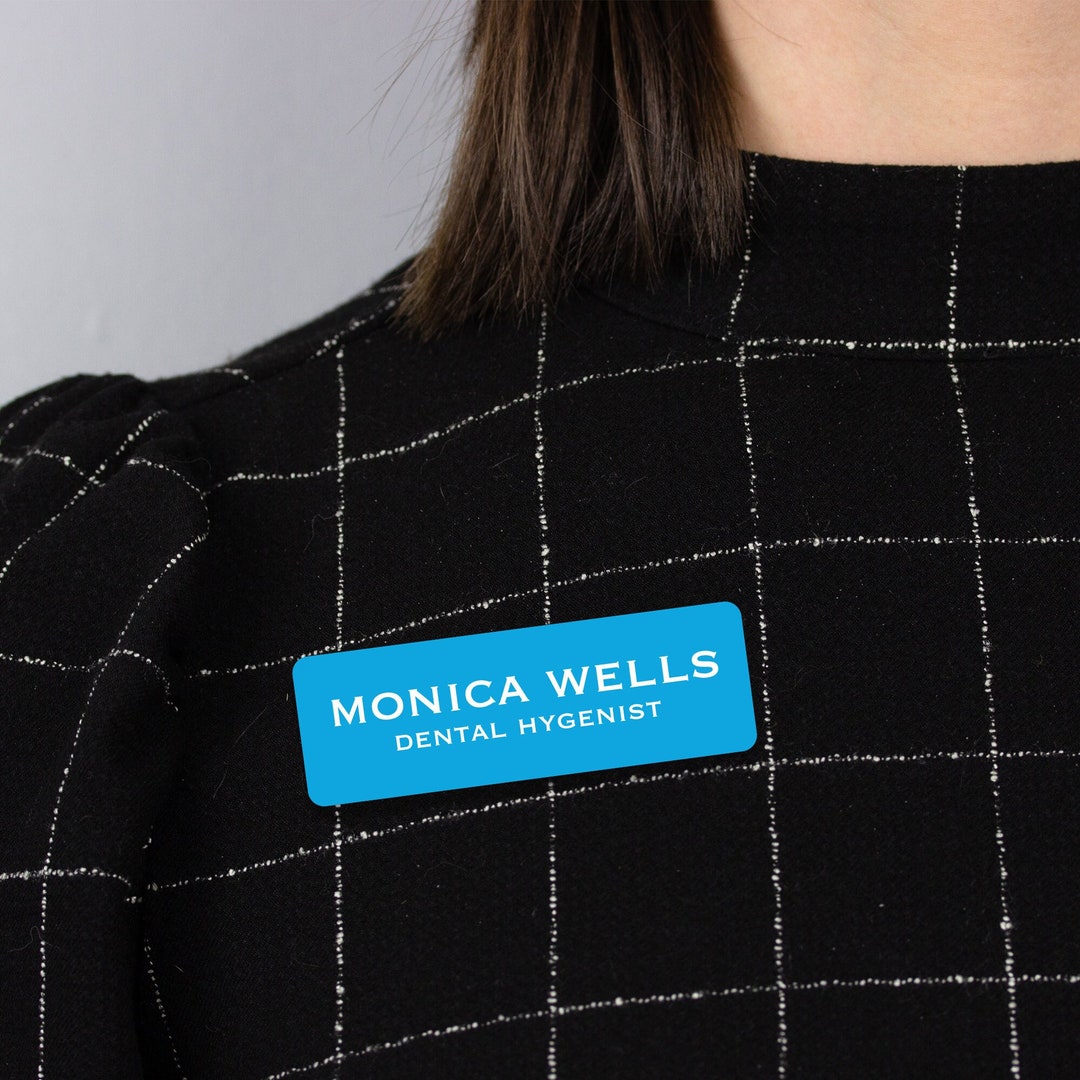 Custom Name Tag, Plastic Engraved Name Badge, Company Name Tags for ...