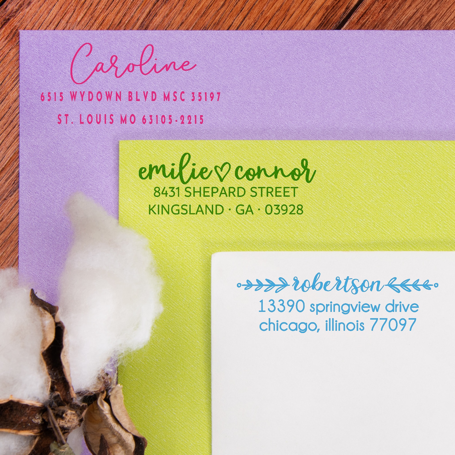 Custom Return Address Stamp, Self-inking Return Address Stamp ...