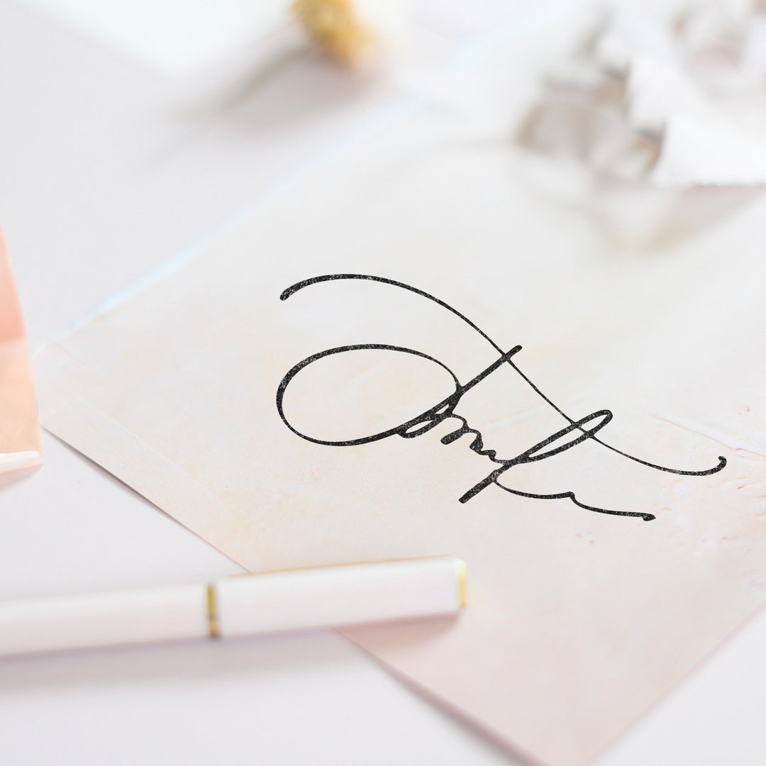 Custom Name Stamp | Self Inking Signature Stamp | Upload Your Signature ...