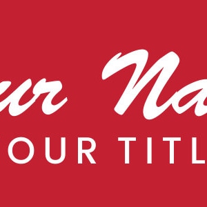 Custom Name Badge With Script Font, Name Tag Magnetic, Custom Engraved ...