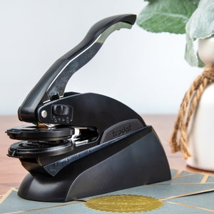 Custom Logo Desk Embosser, Silver or Gold Seals, Use Your Custom Logo ...