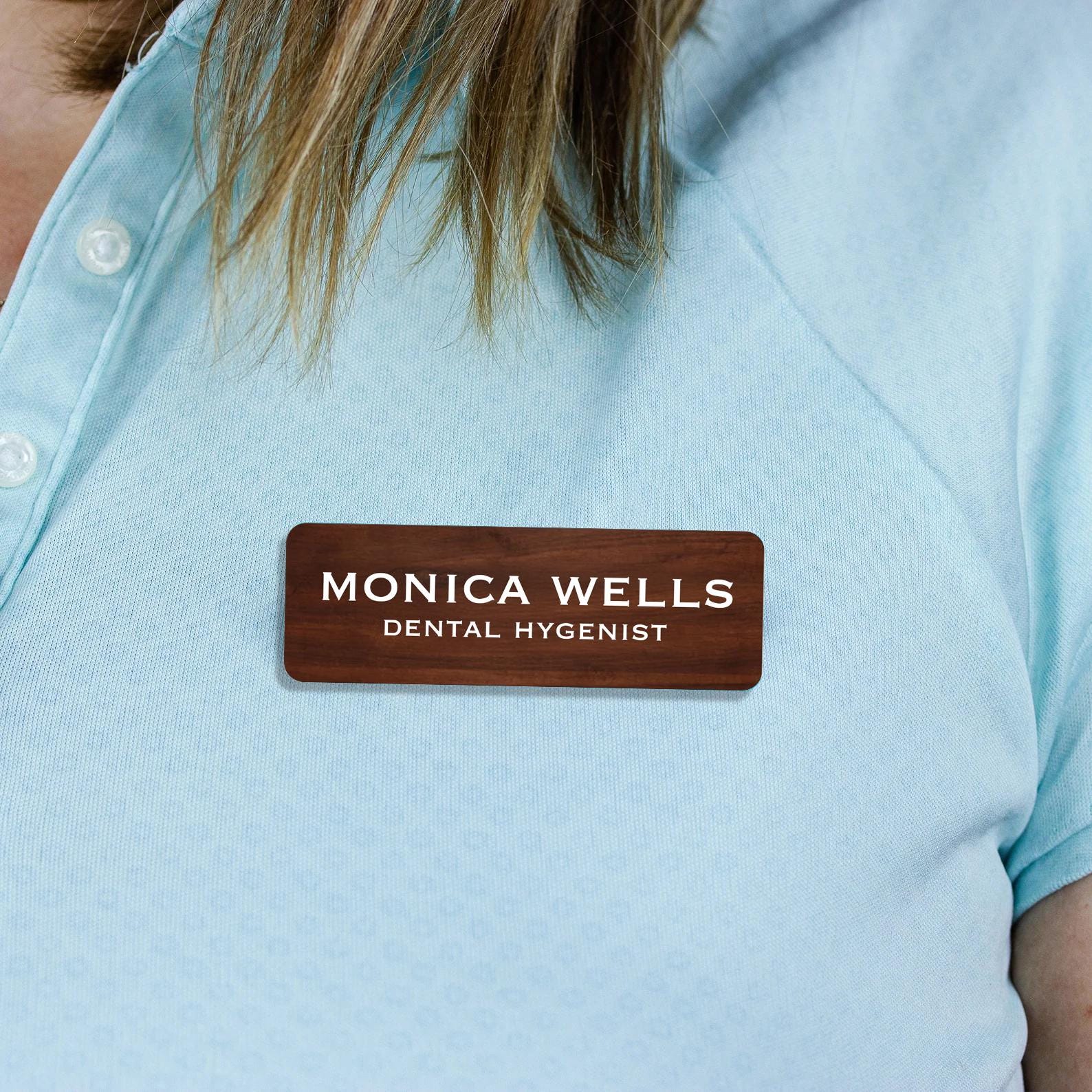 Custom Name Tag, Plastic Engraved Name Badge, Company Name Tags for ...