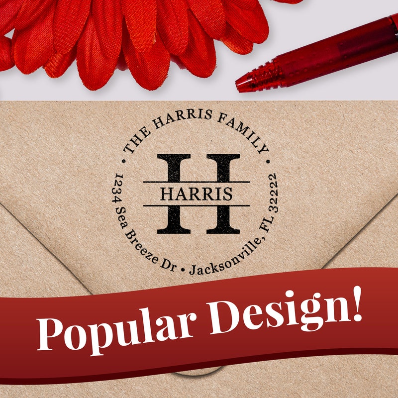 Monogram Address - Etsy