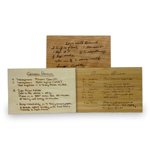 Recipe Cards, Handwritten Engraved Recipe, Custom Fridge Magnet ...