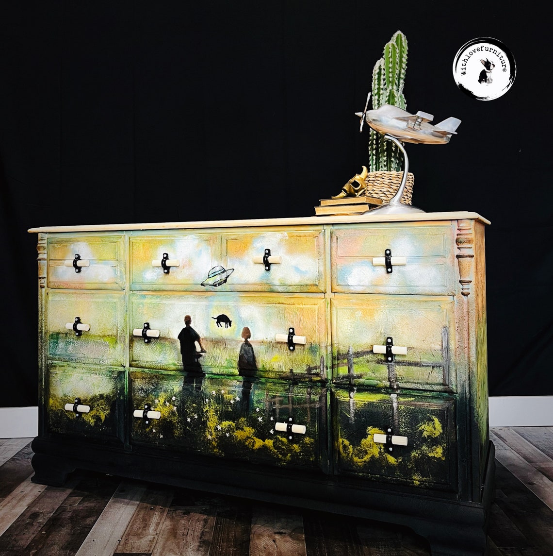 Whimsical Sci-fi 9 Drawer Dresser/ Chest of Drawers/ Boys - Etsy
