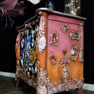 Whimsical Wonderland Nightstand Hand Painted Fairy Tale Inspired ...