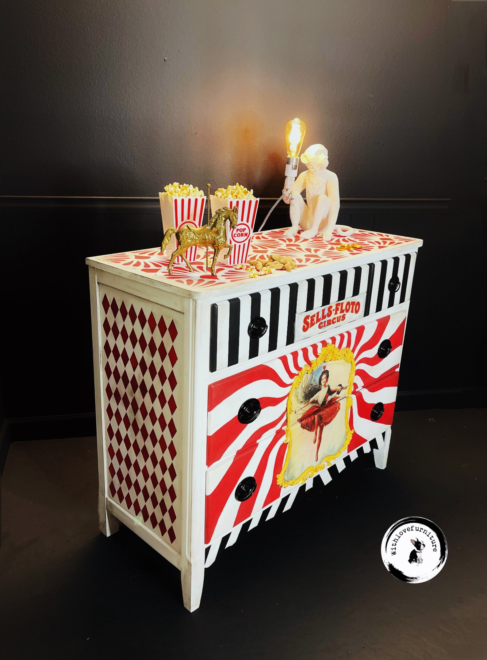 Eclectic Circus Hand Painted Fairy Tale Inspired Dresser. | Etsy