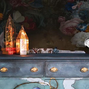 Whimsical Wonderland: Hand-painted Alice in Wonderland Chest of Drawers ...