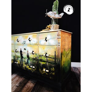 Whimsical Sci-fi 9 Drawer Dresser/ Chest of Drawers/ Boys Room/ UFO ...