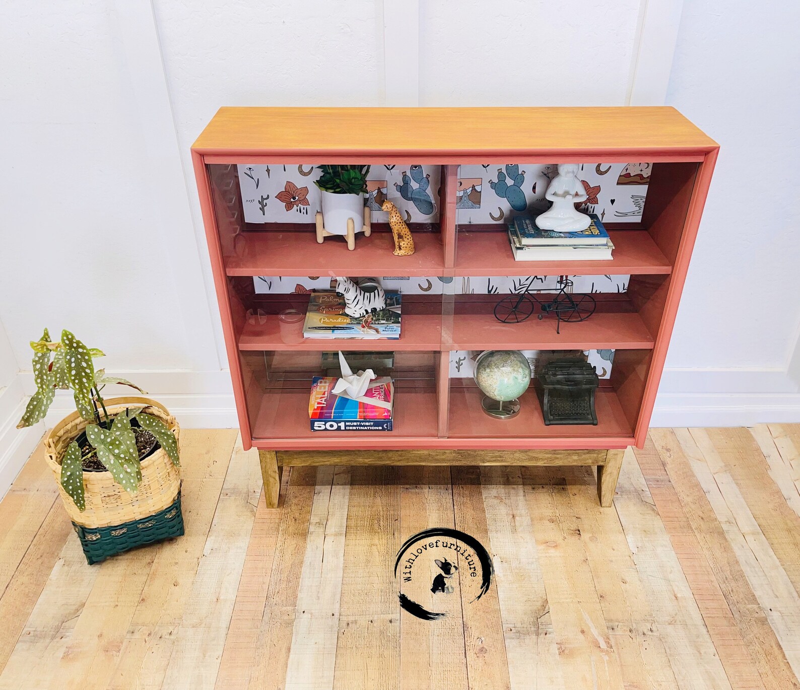 Mid Century Bookshelf / Eclectic Shelves / Bohemian / Retro/ | Etsy