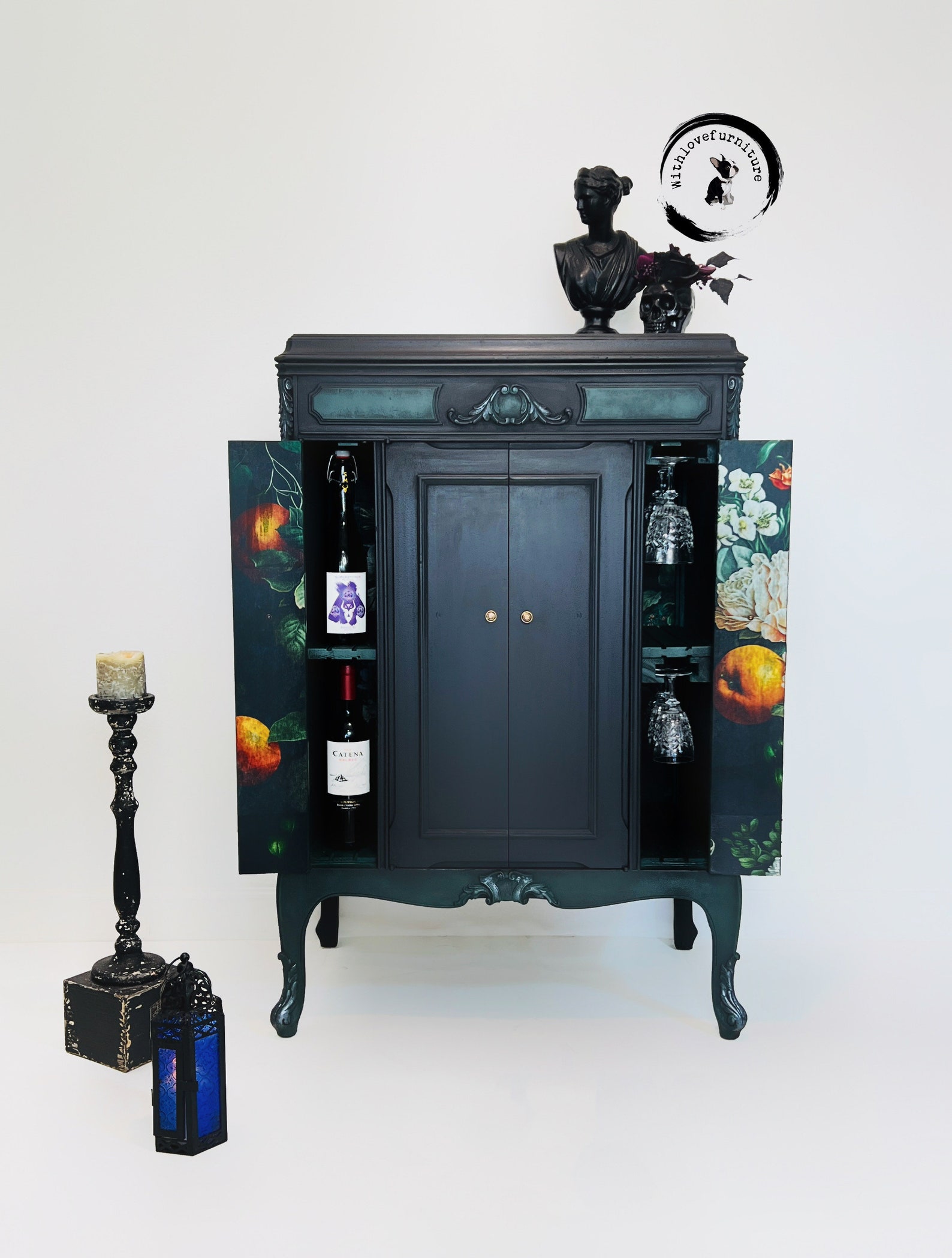 Vintage Victrola Turned Unique Dry Bar / Storage Cabinet Upcycle Bar ...