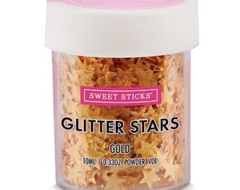 1/4 Oz RAINBOW STARS Edible Glitter Stars Oh Sweet Art for Cookies ...