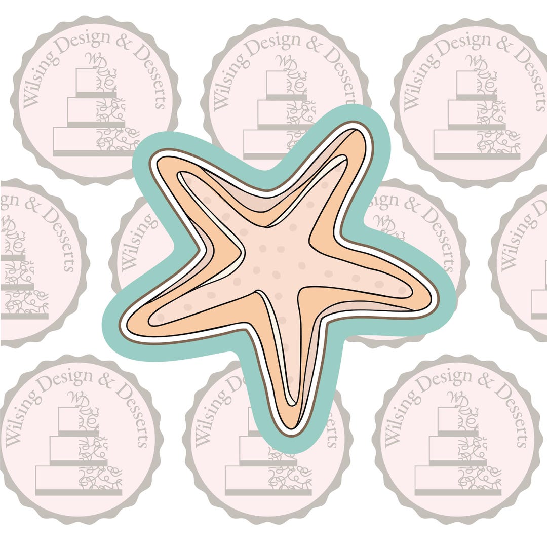 3D Printed Starfish Cookie Cutter – Ocean Theme Coastal Baking Tool - Etsy