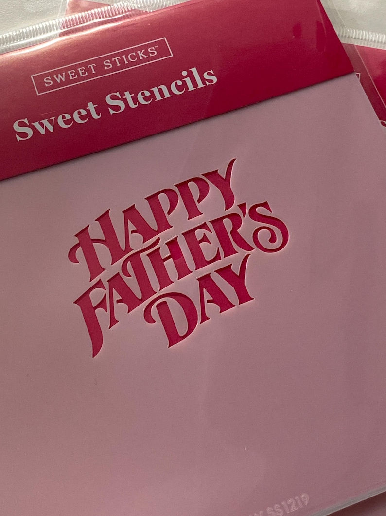 Happy Father's Day Stencil | Dad Cookie & Cake Decorating Stencils ...