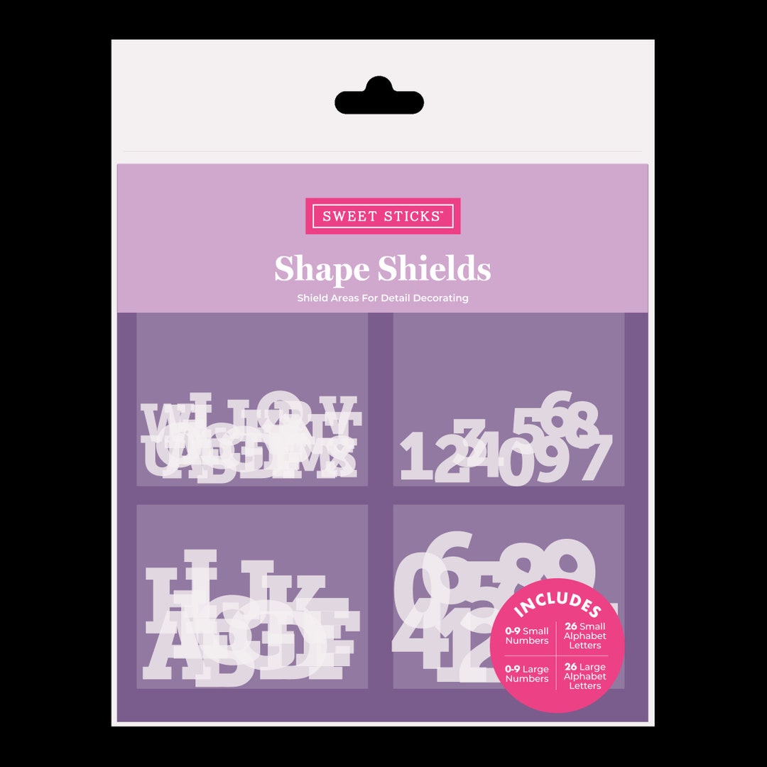 Sweet Stencil - Shape Shields - Alphabet & Numbers - Etsy