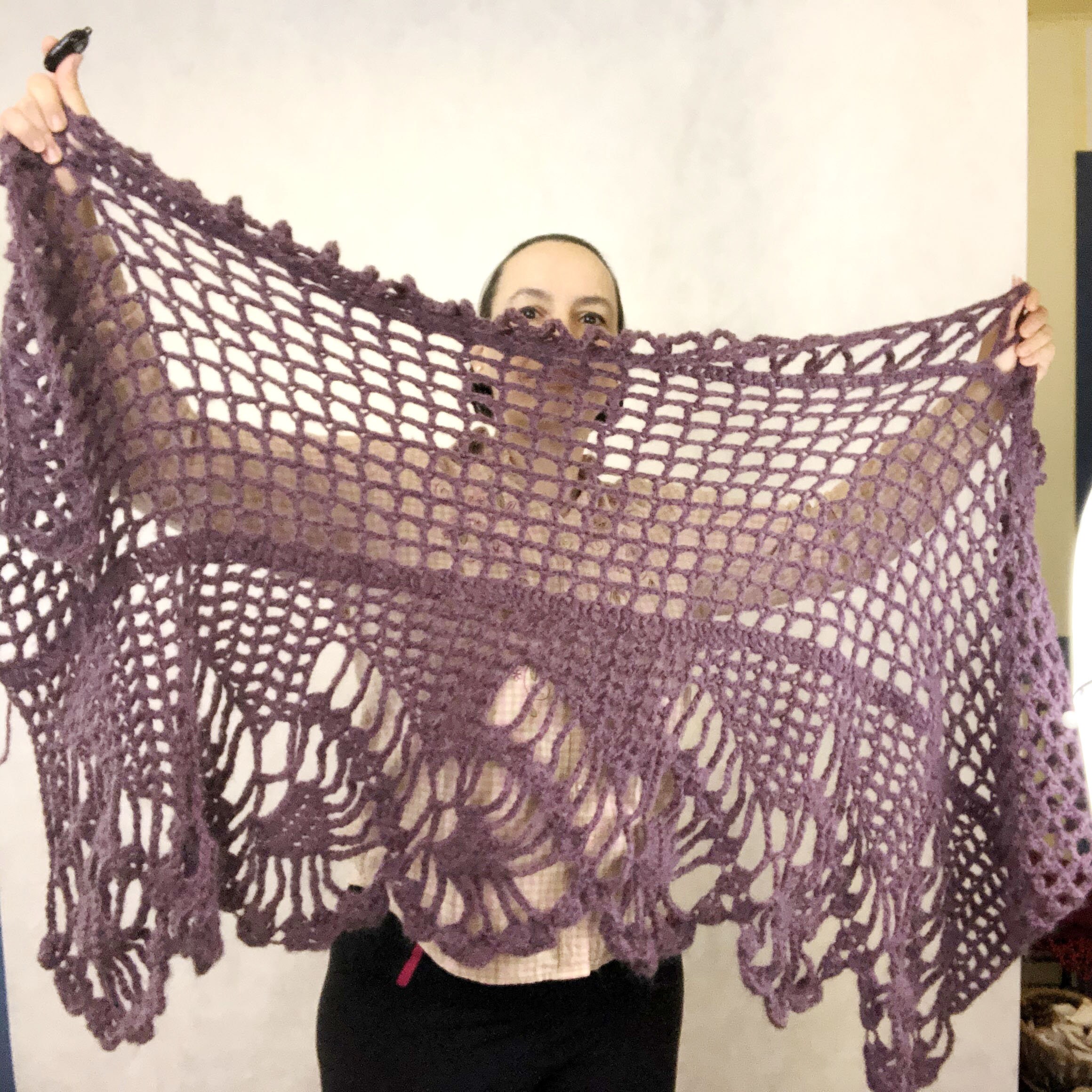 Châle duveteux en arabesque mauve cendré - Etsy Canada