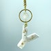 Gold Marble Initial Keychains. - Etsy