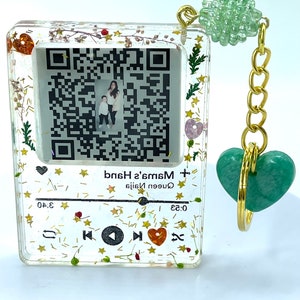 Custom Song Keychain. QR Code Personalization. - Etsy