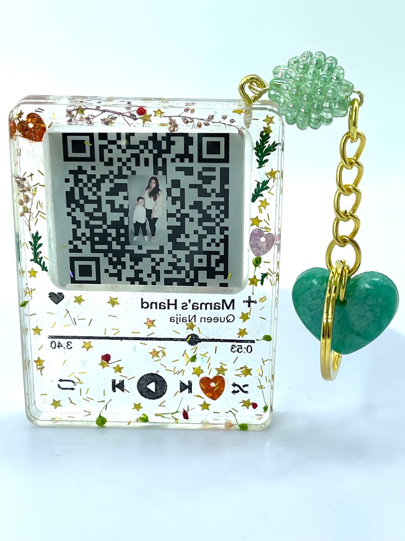 Custom Song Keychain. QR Code Personalization. - Etsy