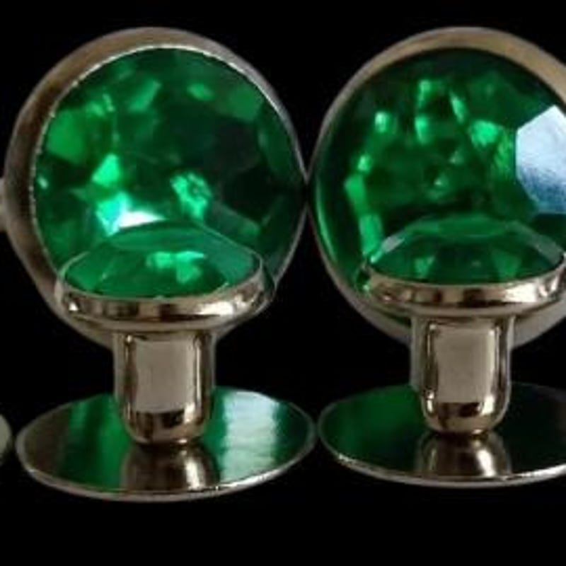 Green Cufflinks - Etsy
