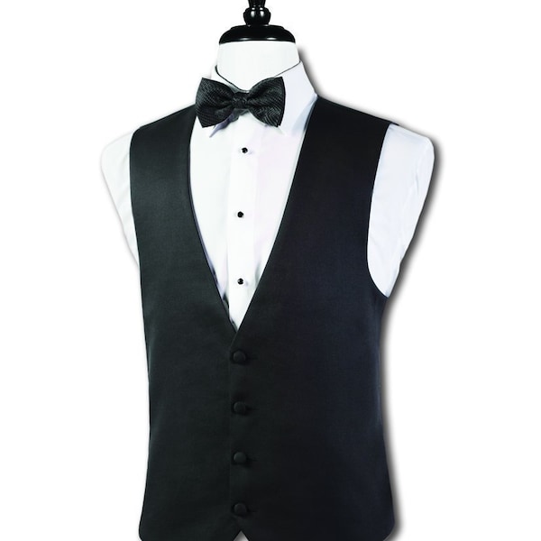 Black Tuxedo Vest for Men - Etsy