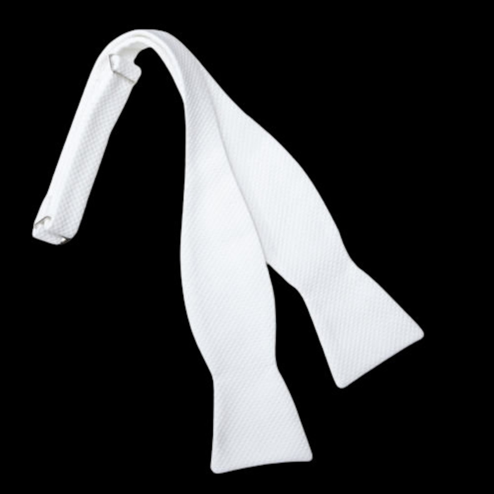 100% COTTON White Pique Full Back Tuxedo Vest and Matching Self Tie Bow ...