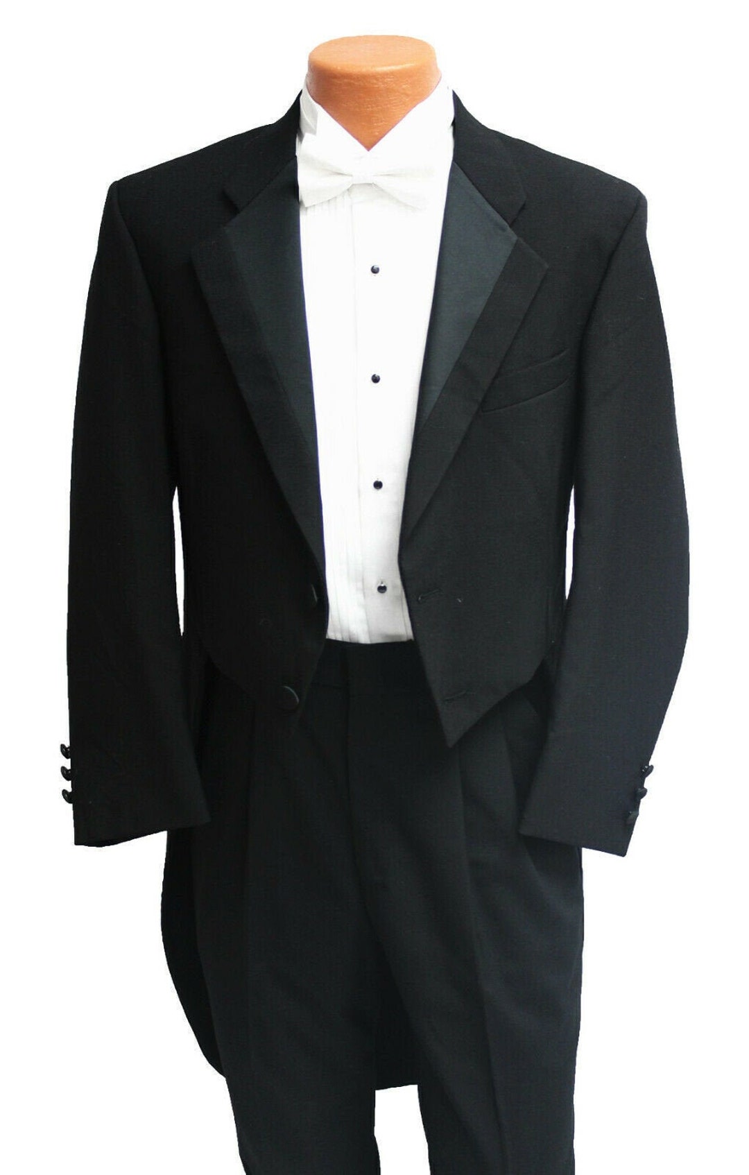 Tailcoat Men's Rare PERRY ELLIS Black Double Button Very Nice Men's ...