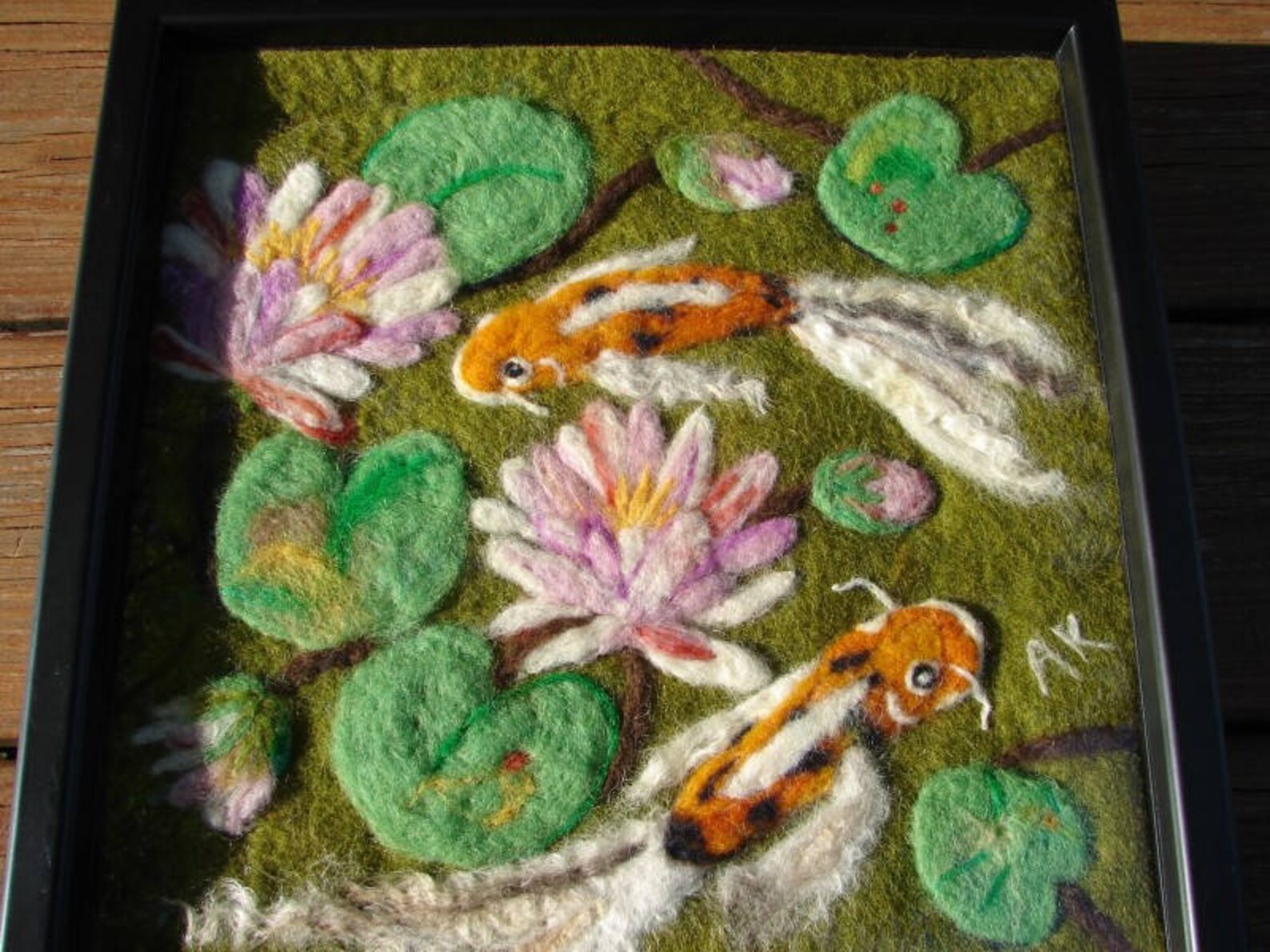 Needle Felted Painting, Needle Felted Wool Painting, Felted Painting ...