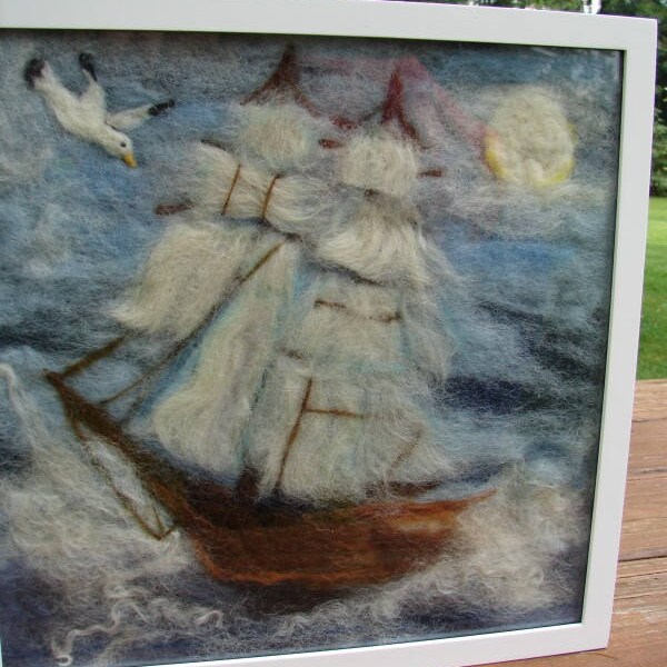 Needle Felt Painting - Etsy