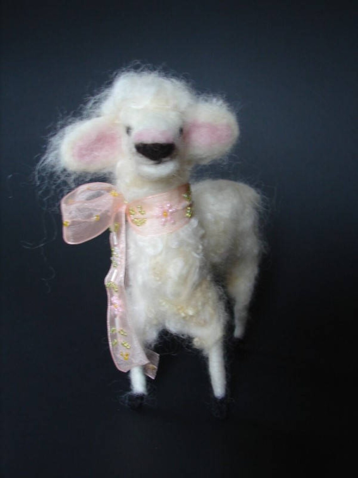 Needle Felted Lamb Felted Lamb Easter Lamb Needle Felted - Etsy