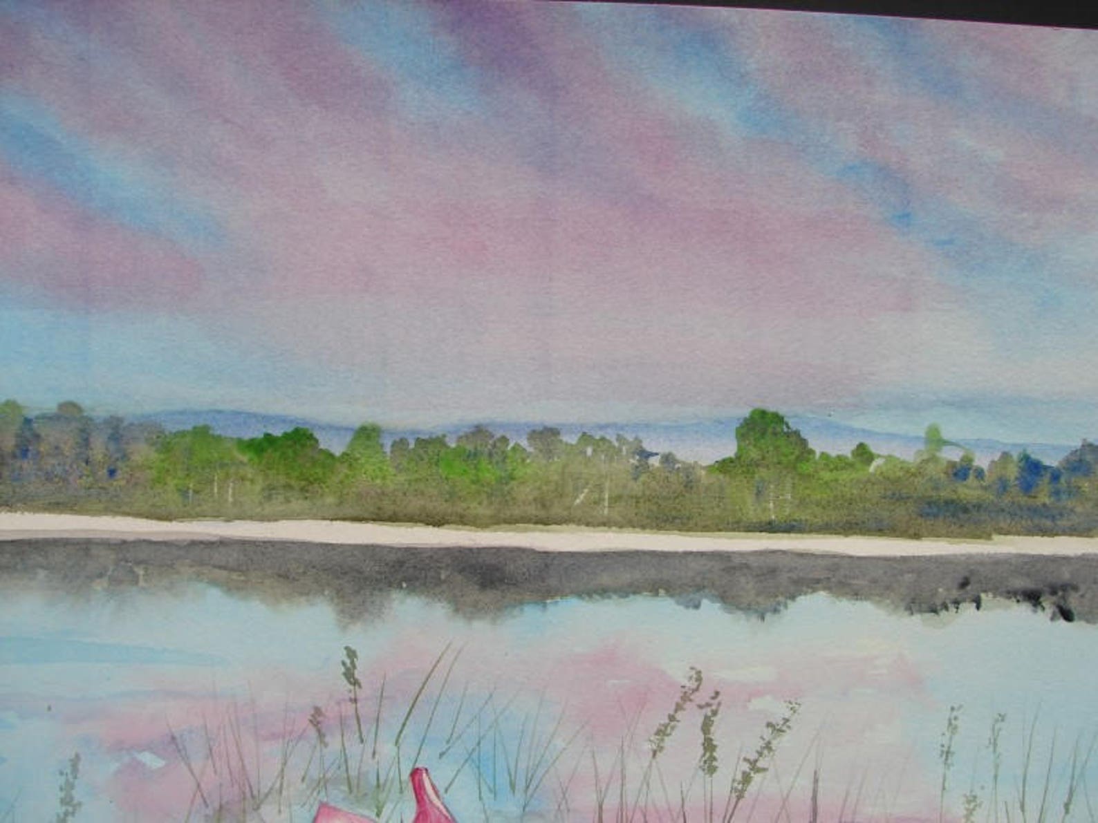 Painting Watercolor Painting Original Watercolor Pond - Etsy