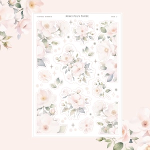 Vintage Romance - Journal Sticker Kit - Journal or Planner - Etsy