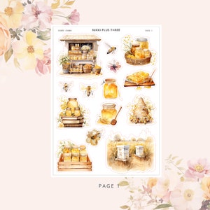 Honey Charm - Journal Sticker Kit - Journal or Planner - Etsy