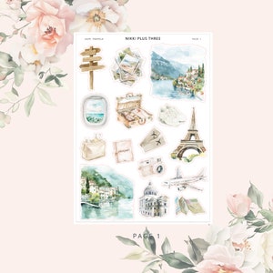 Safe Travels - Mini Journal Sticker Kit - Journal or Planner - Etsy