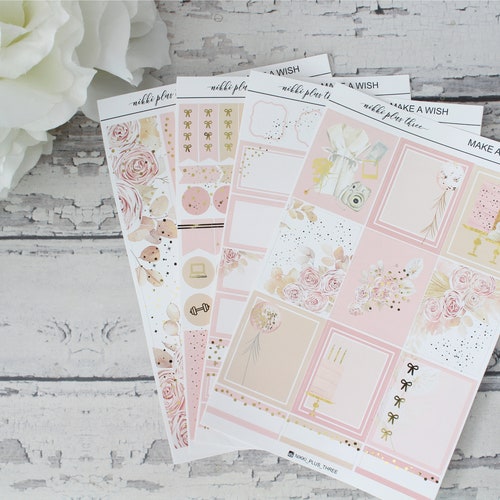 Rose Garden Printable Planner Stickers Printable Monthly | Etsy