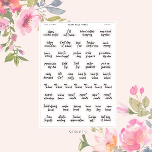 Back to School Set Mini Journal Sticker Kit Journal or Planner - Etsy