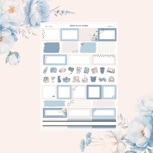 July 2024 Foiled Monthly Sticker Kit Premium Matte Silver Foil - Etsy